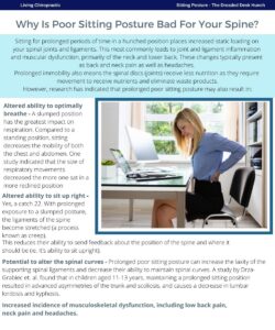 SITTING POSTURE - THE DREADED DESK HUNCH - Living Chiropractic